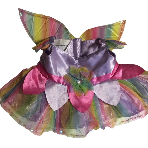 Build-A-Bear | Toys | Build A Bear Rainbow Fairy Flower Tulle Sequin ...